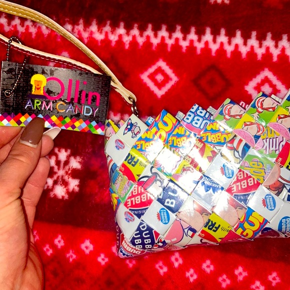 ollin arm candy | Bags | Vintage Bubble Gum Wrapper Wrist Wallet | Poshmark